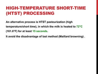 Milk processing | PPTX