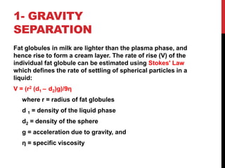 Milk processing | PPTX