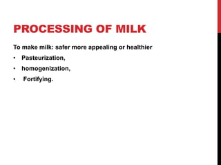Milk processing | PPTX