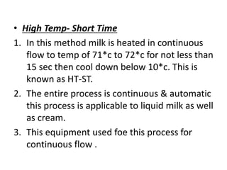 Milk Processing. | PPTX