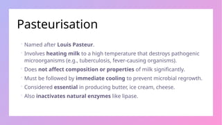 Milk Processing: Clarification, Pasteurisation & Homogenisation | PPTX