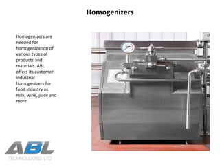 Milk processing equipment | PPTX