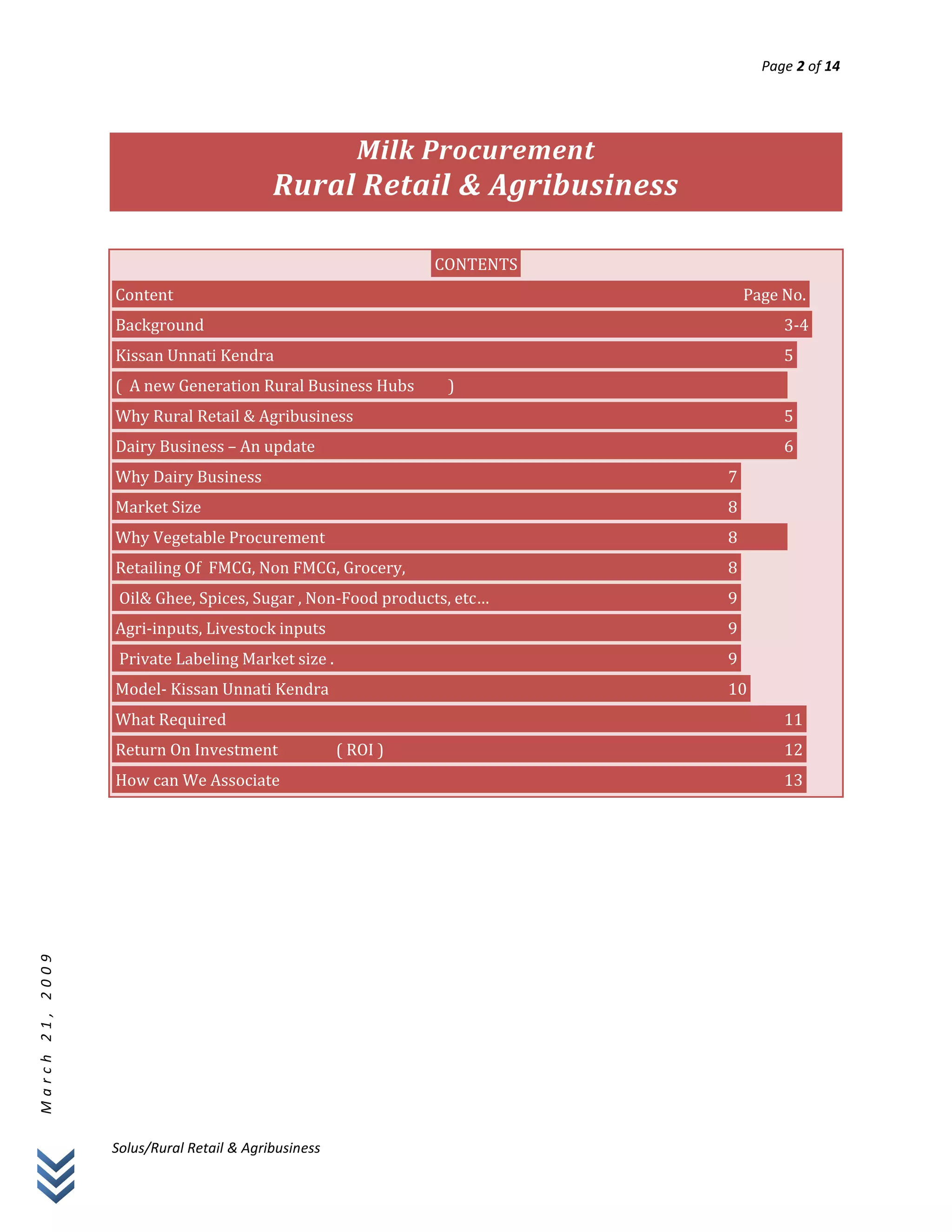 Milk procurement , rural retail & agribusiness[1] | PDF