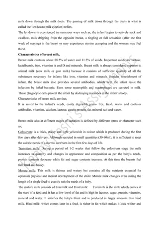 Milk production and let down by keshi | PDF