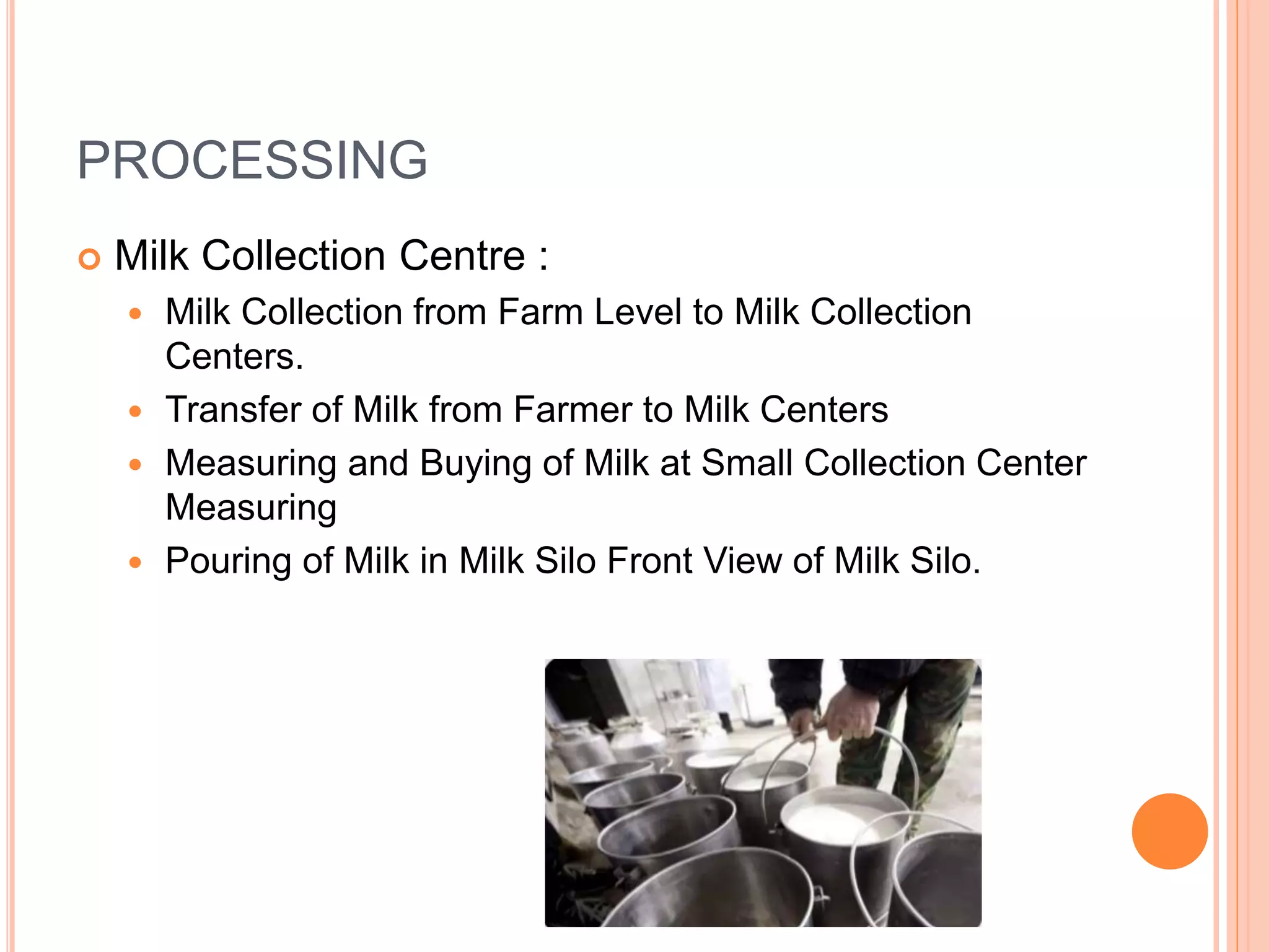 Milk processing plant | PPTX