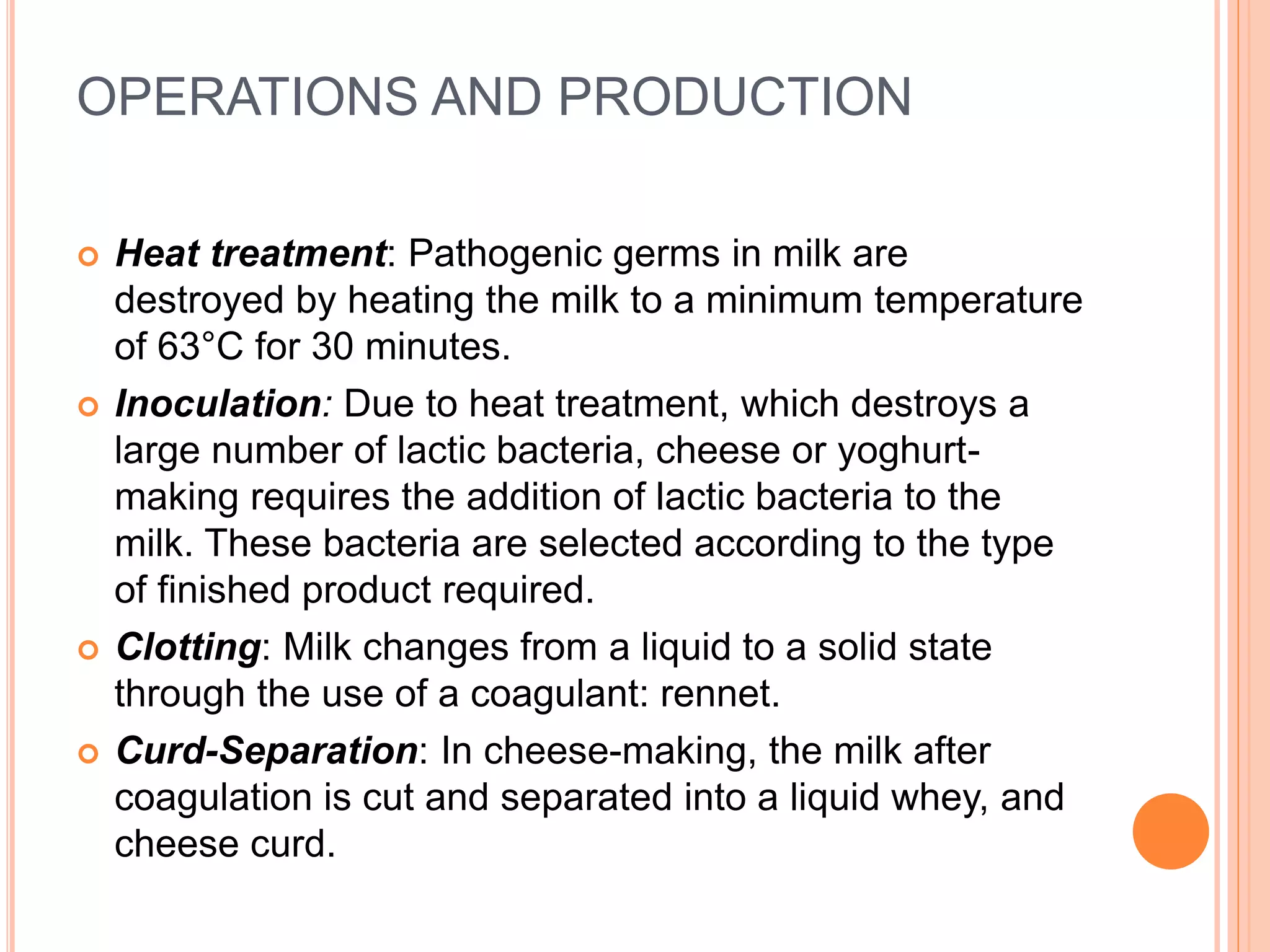 Milk processing plant | PPTX