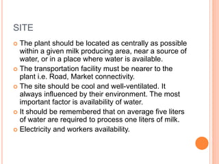 Milk processing plant | PPTX