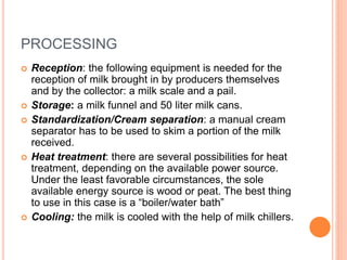 Milk processing plant | PPTX