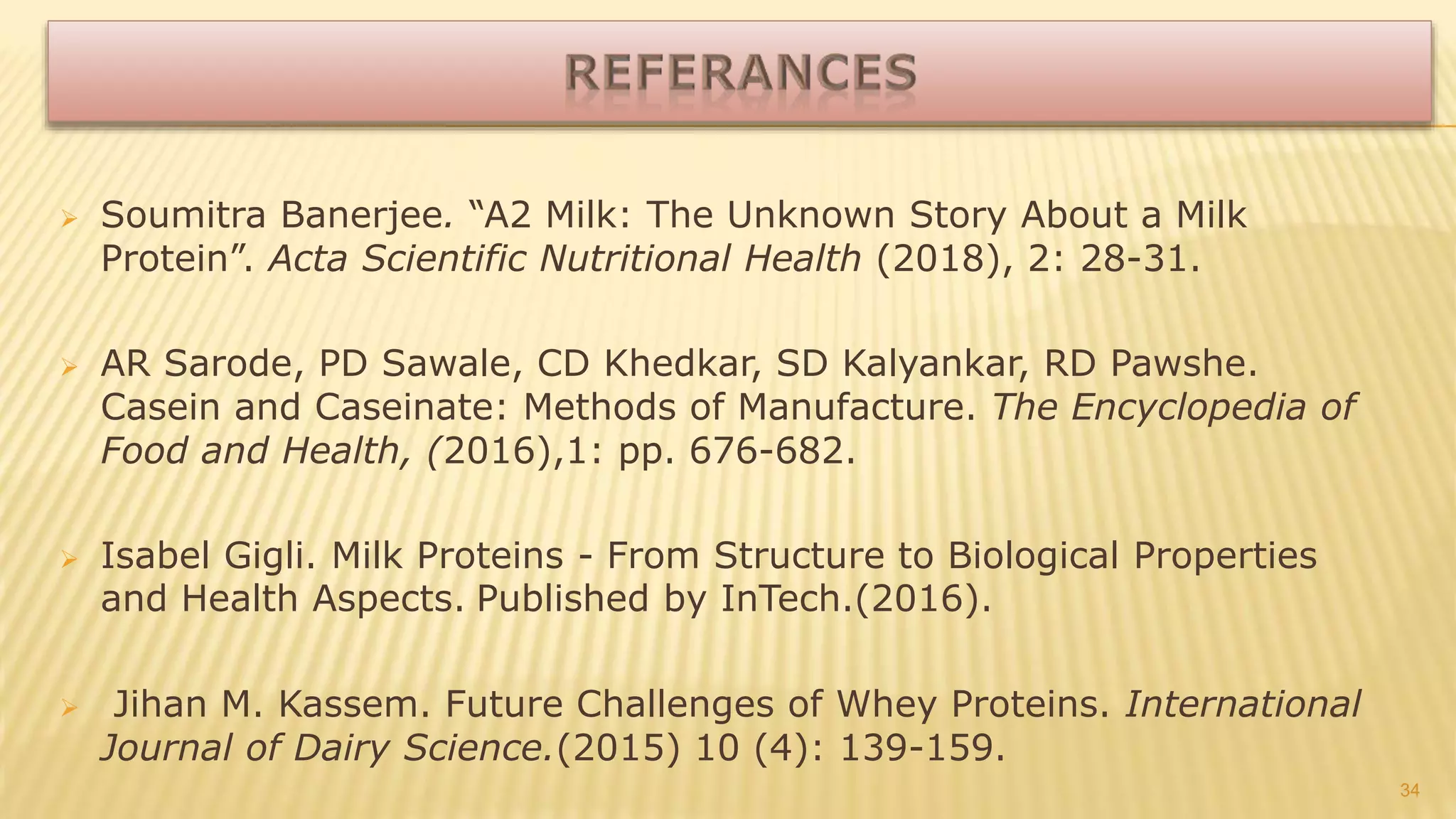 Milk Protein ppt | PPTX