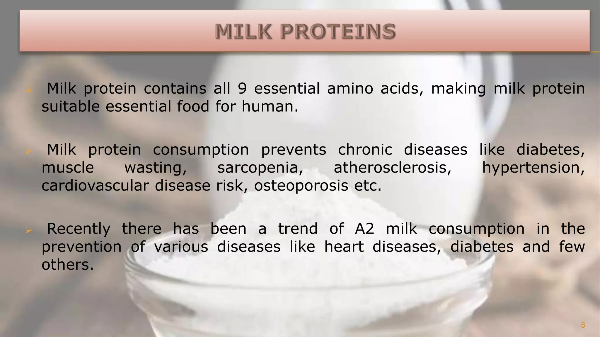 Milk Protein ppt | PPTX