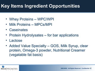 Milk Specialties Power Point | PPT