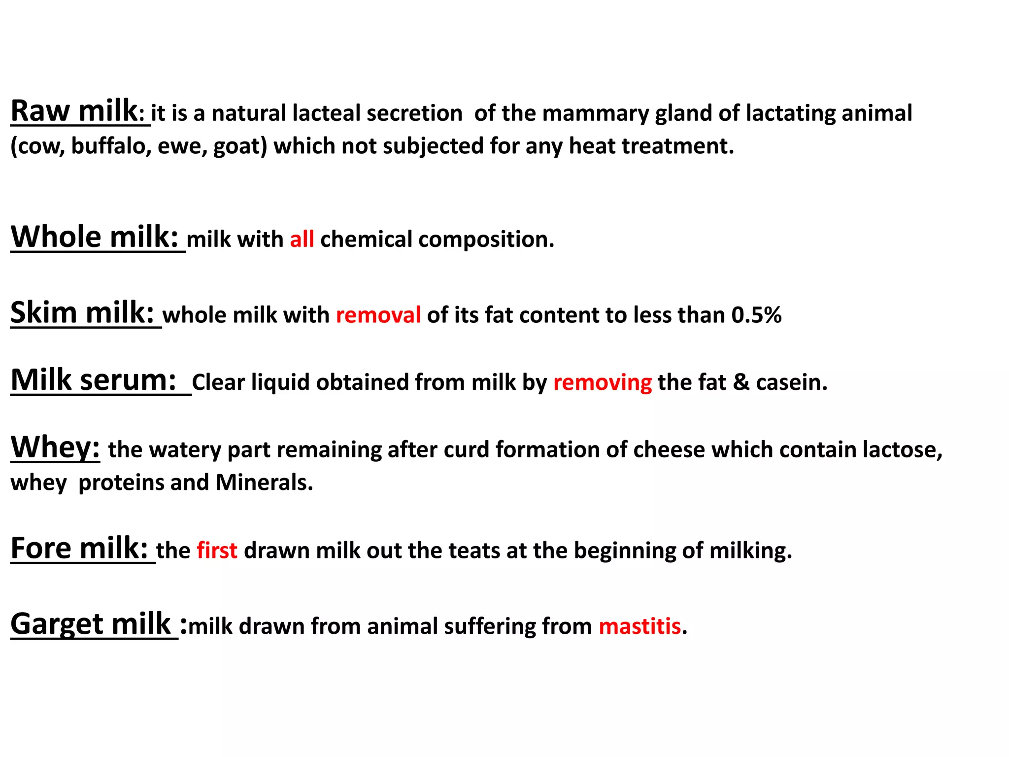 Milk synthesis 2020. | PDF