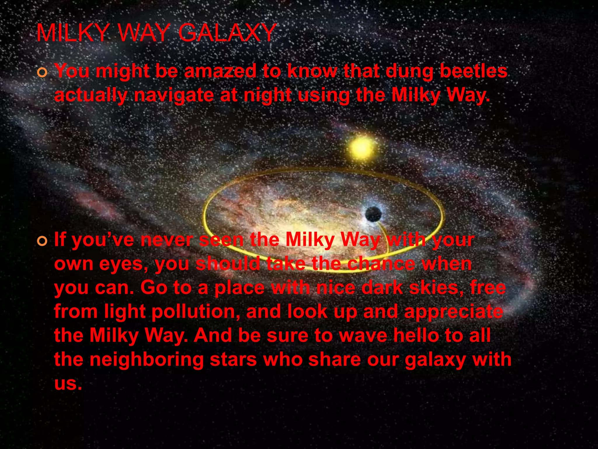 Milky way galaxy | PPTX