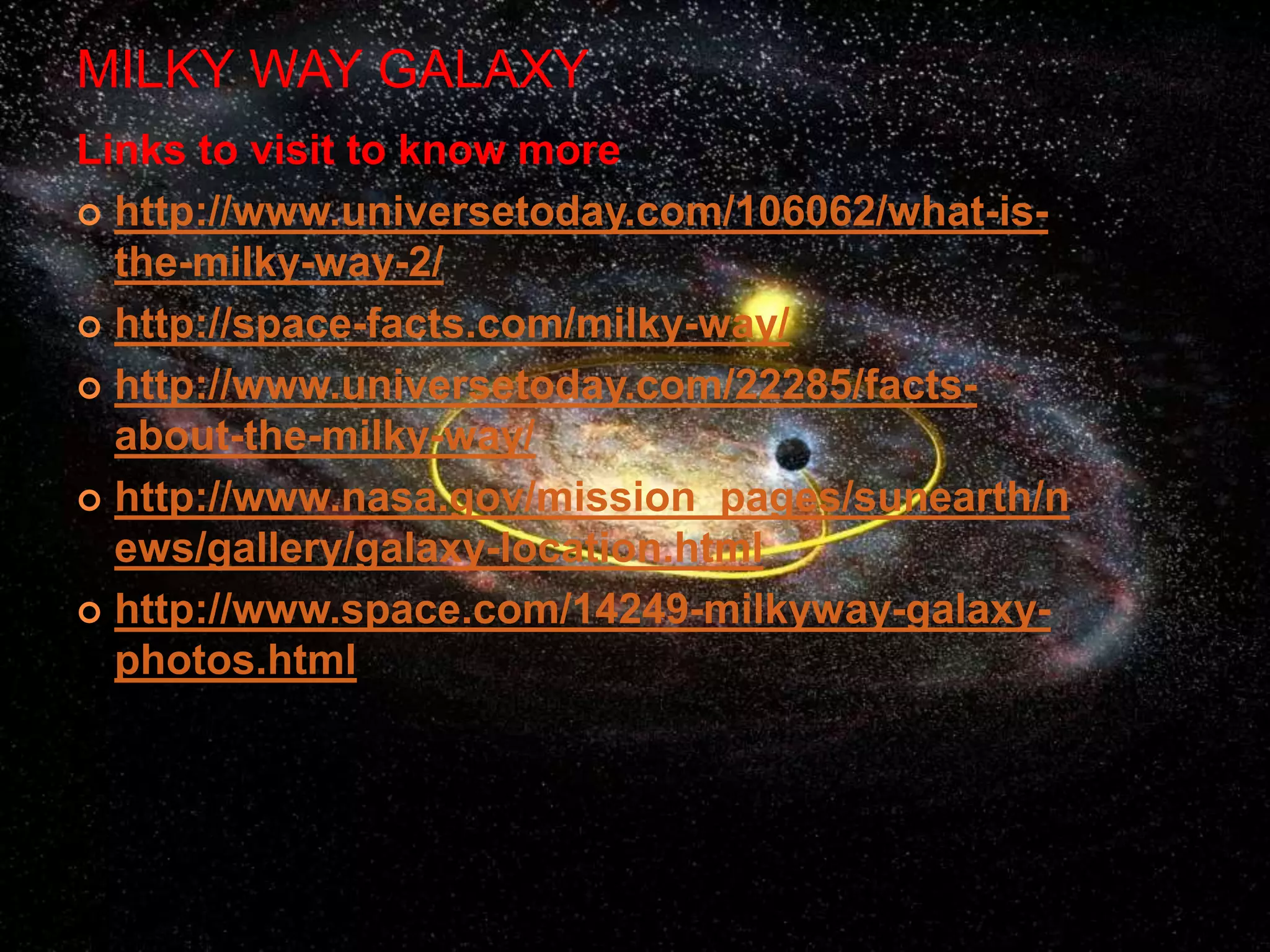 Milky way galaxy | PPTX