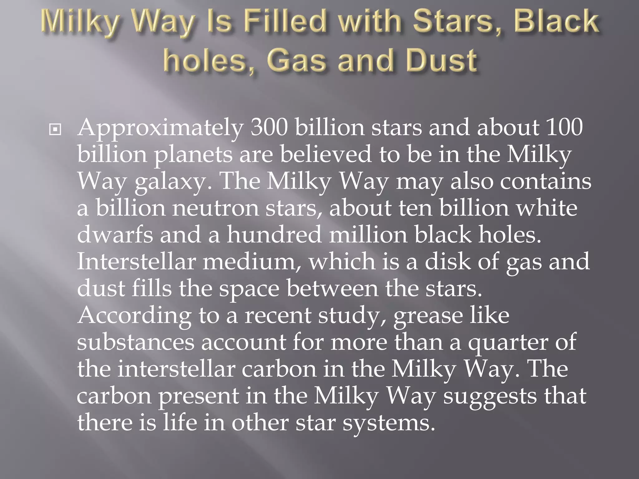 Milky way galaxy | PDF