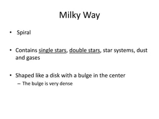 Milky way galaxy | PPT