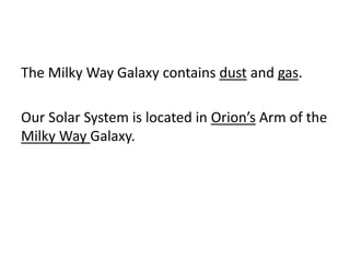 Milky way galaxy | PPT