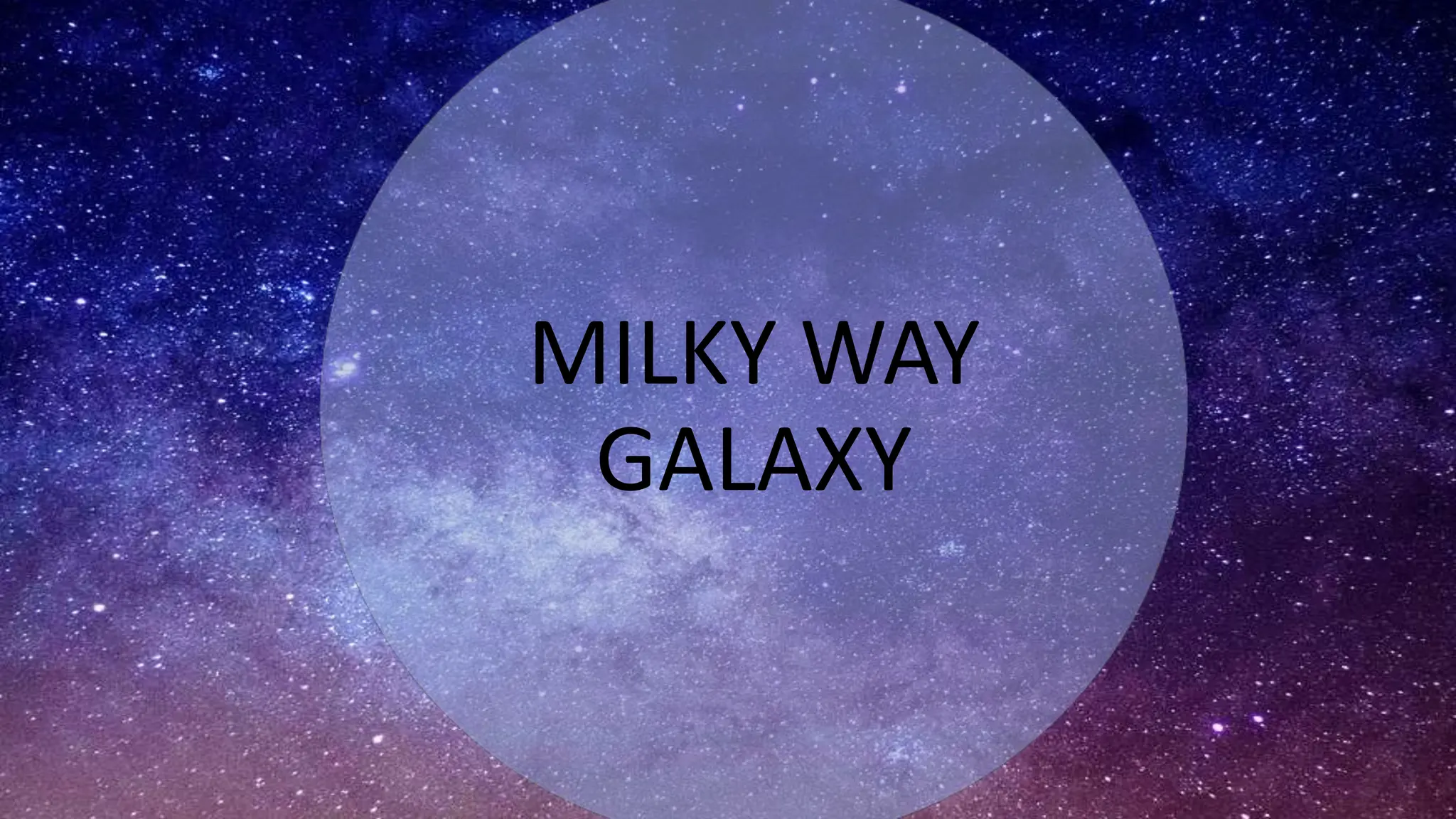 MILKY WAY GALAXY.pptx introduction Priya | PPT