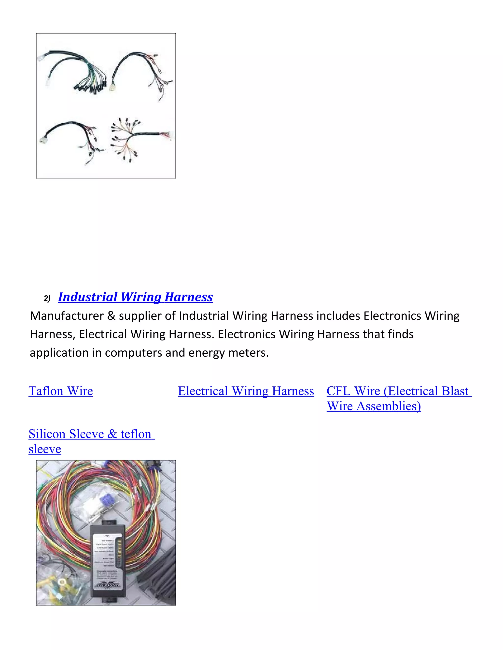 Milkyway wiring harness private limited profile | DOC | Computer Peripherals | Computing