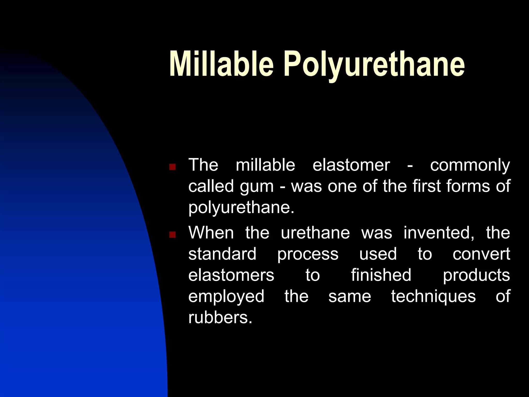 Millable polyurethane for shoes | PPT
