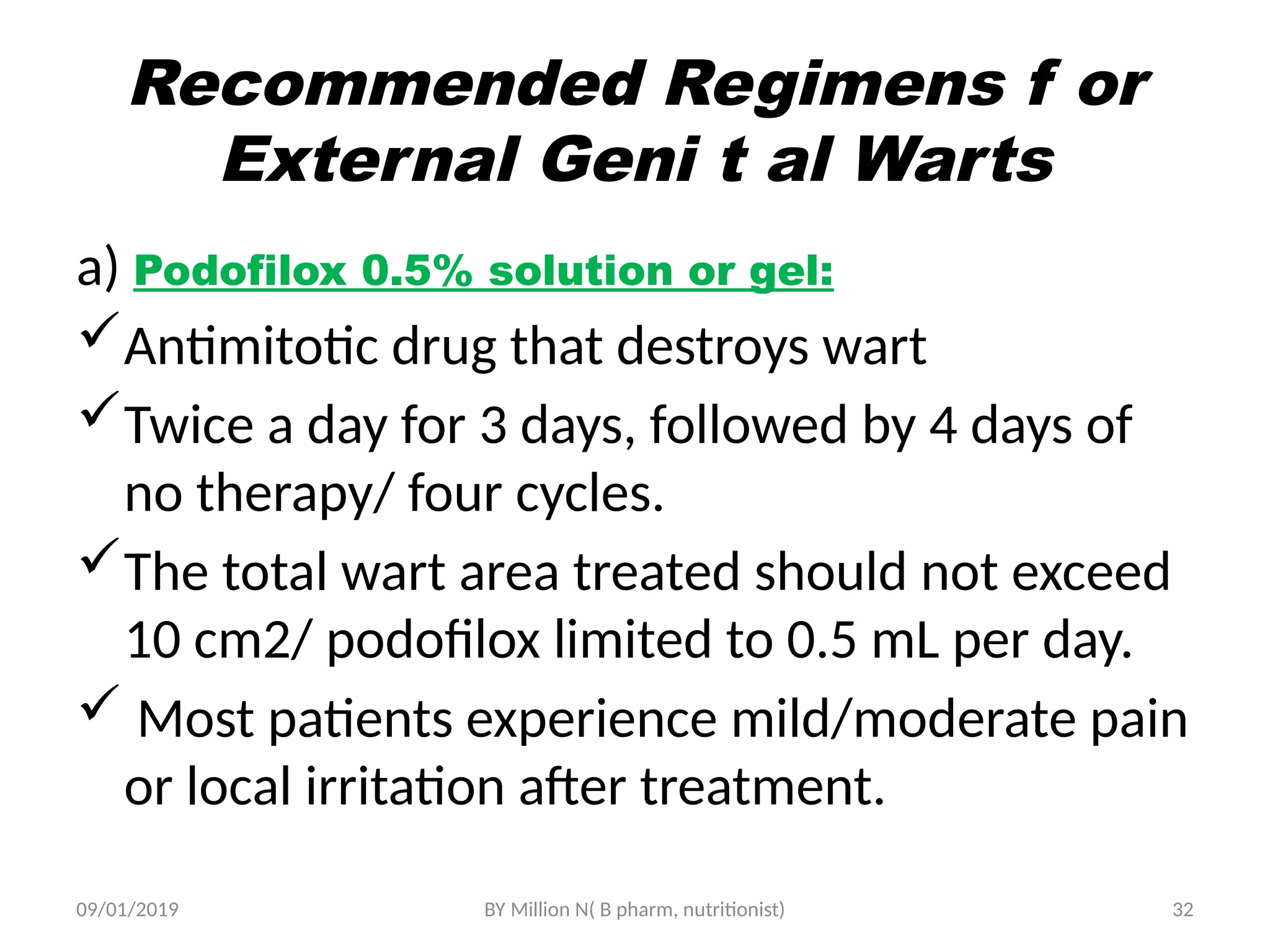 dermatology lecture on genital warts | PDF
