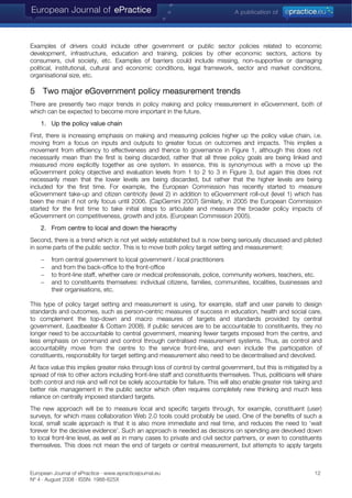eGovernment measurement for policy makers | PDF