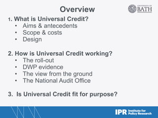 Universal Credit: the UK’s new working-age benefit | PPTX
