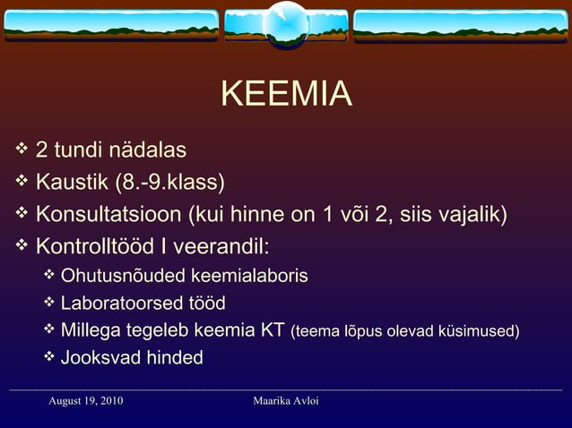 Millega tegeleb keemia | PPT