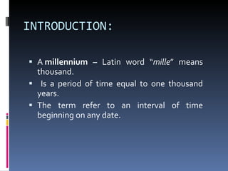 Millenial Scale For Climate Change | PPT