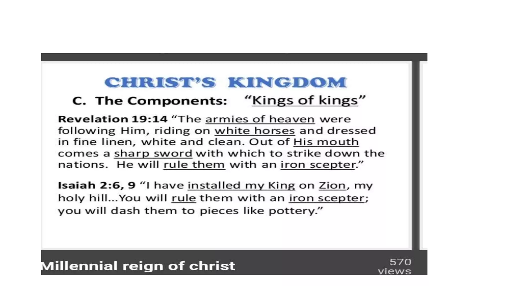 Millenial Reign of Christ.pptx