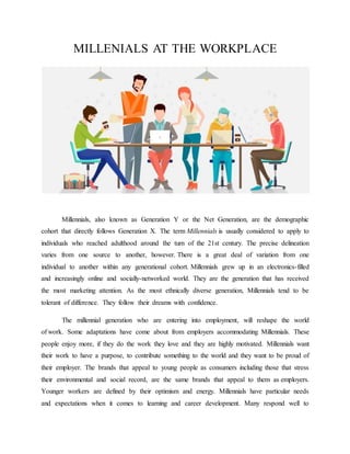 Millenials at the workplace | PDF