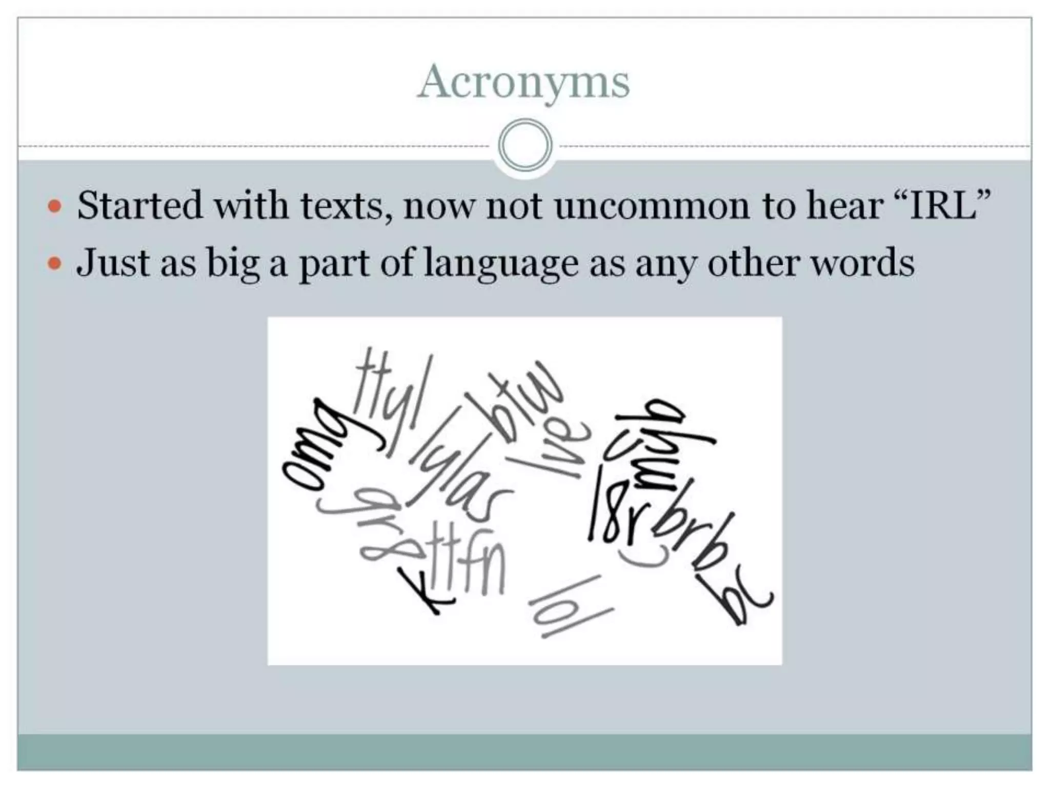 Millennial language | PPTX