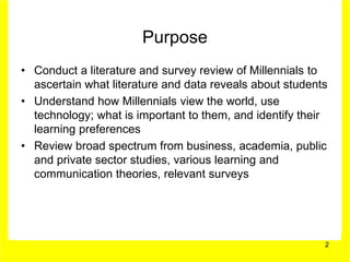 Millennial presentation final | PPT