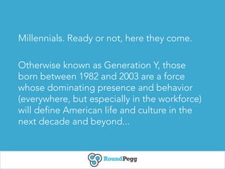 14 (REAL) Facts About Millennials | PDF