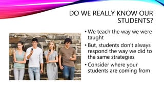 Understanding Our Students | PPT
