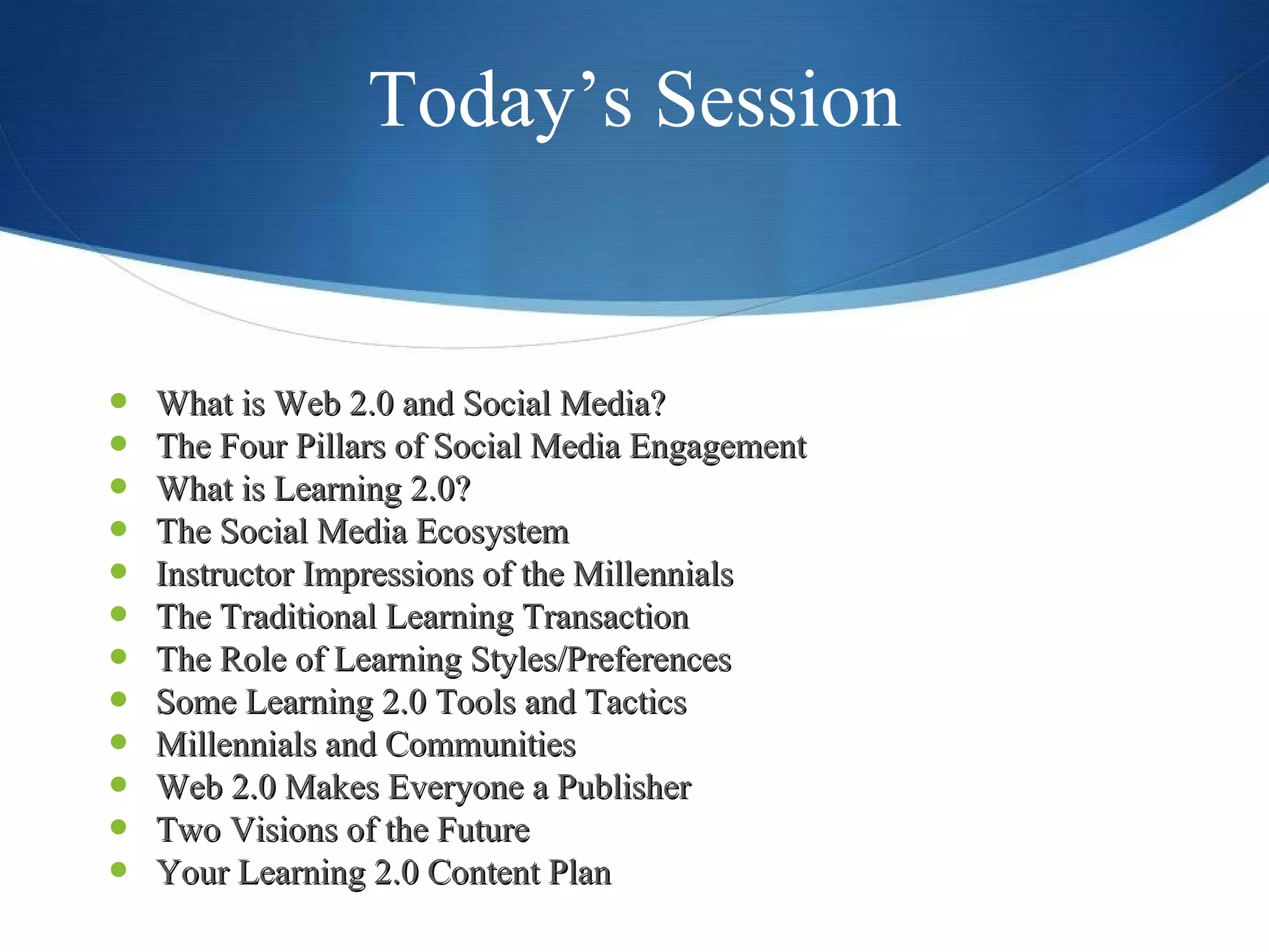 Millennials and Neo-Millennials: Learning Environment 2.0 | PPT