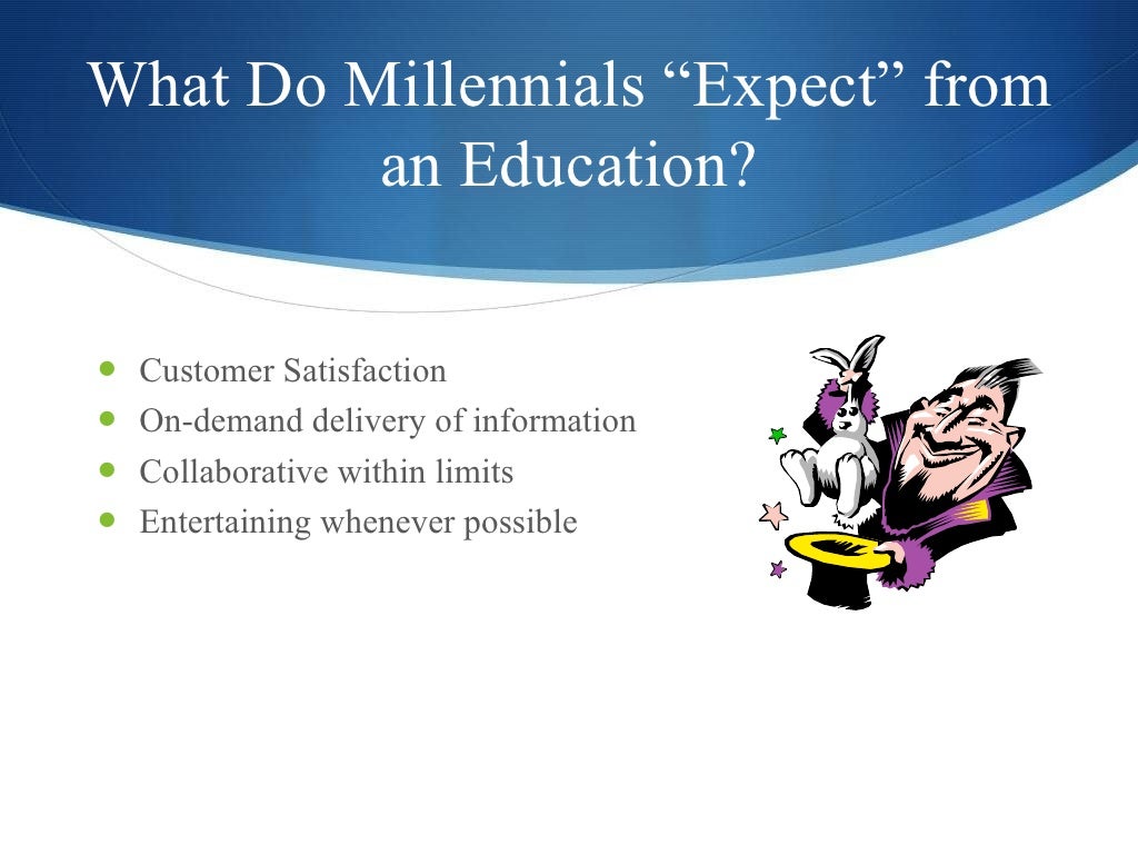 Millennials and Neo-Millennials: Learning Environment 2.0