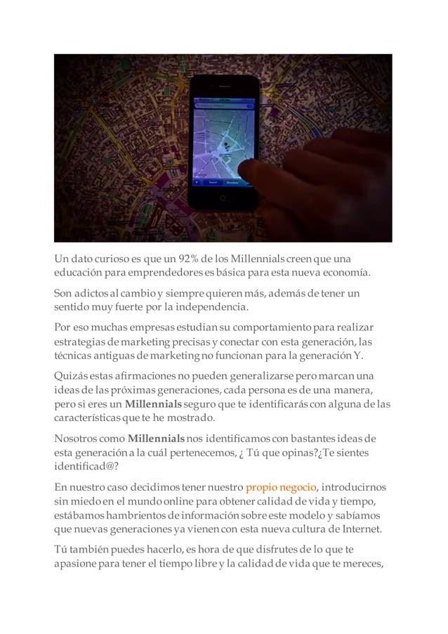 Millennials, la generación Y | PDF | Business | Business and Finance