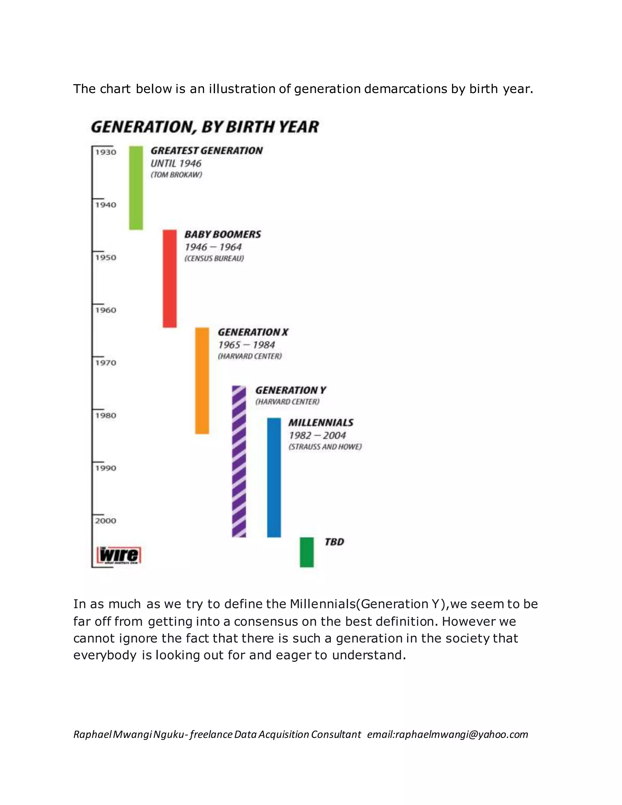 Millennials the generation To Watch Out For | DOCX | Internet | Computing