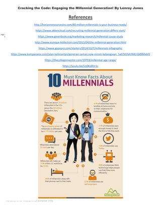 Tempe Research Institution Summit [Resource] - Ashland University: Millennial Talent Handout ...