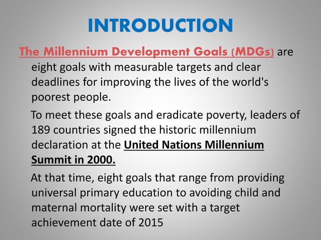 Millennium developmental goals for 2020 by Dr. Sakshi Mehra and Dr ...