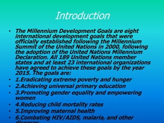 Millennium development goal 8 | PPTX