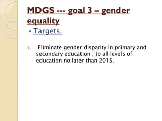 Millennium development goals | PPTX
