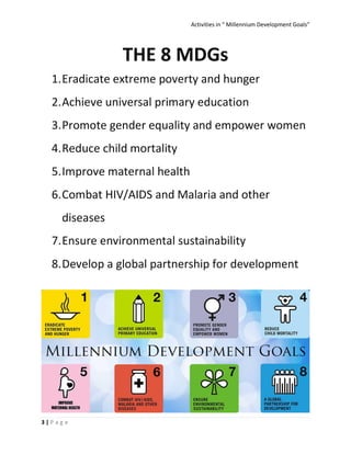 Millennium development goals, Community Health Nursing | PDF