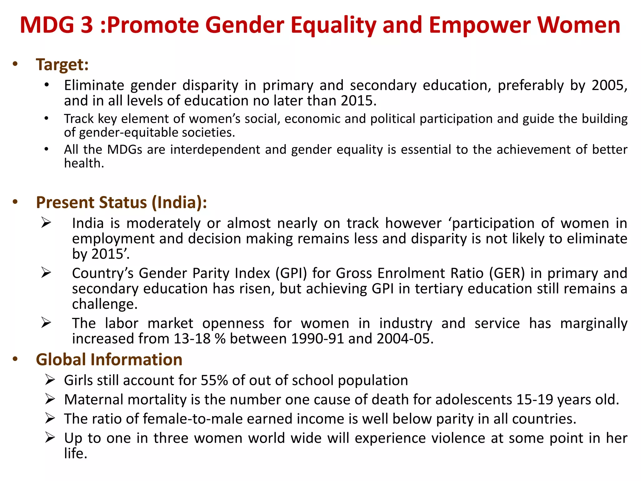 Millennium development goals and india | PDF