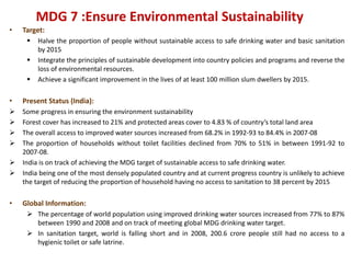 Millennium development goals and india | PDF