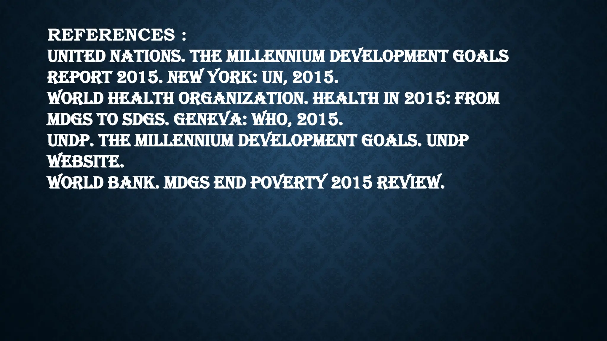 Millennium Development Goals Mdgs 1 Pptx