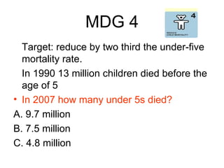 Millennium development goals q&a 11 08 | PPT