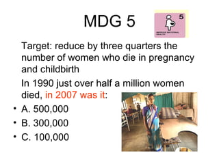 Millennium development goals q&a 11 08 | PPT