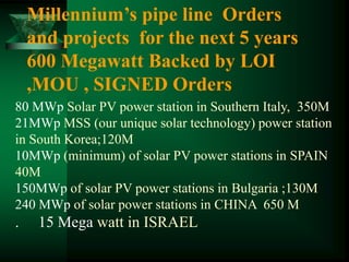Millennium executive presentation 2013 | PDF